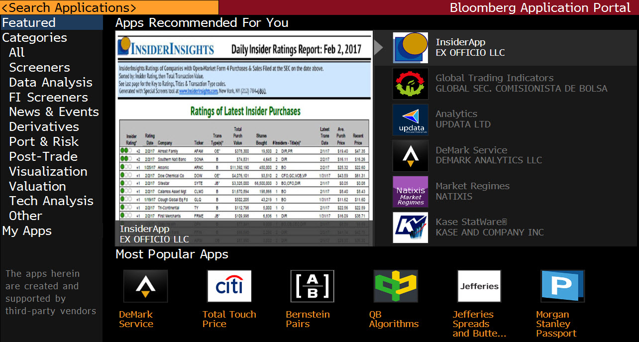 InsiderInsights Launches InsiderApp and Research on the Bloomberg App ...